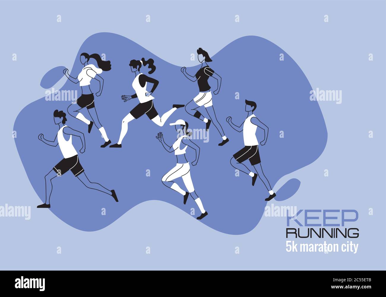 Keep fit running Stock Vector Images - Alamy