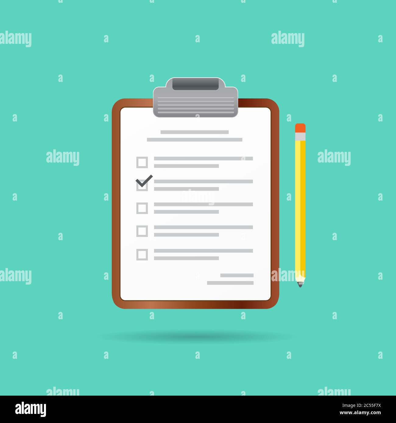 Evaluation test Stock Vector Images - Alamy