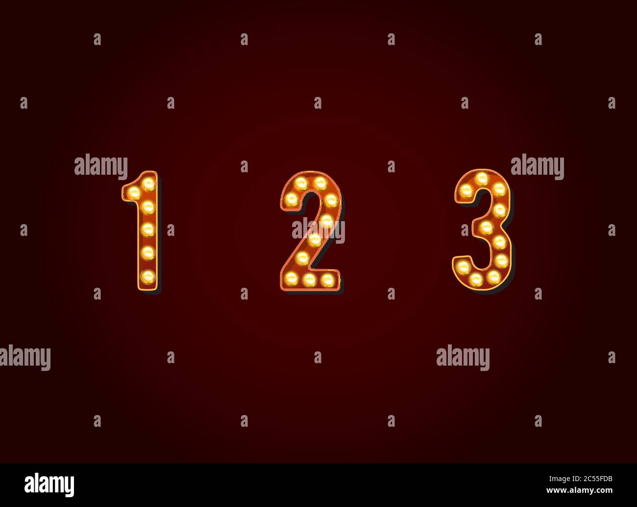 Broadway signs style light bulb vector hi-res stock photography and ...