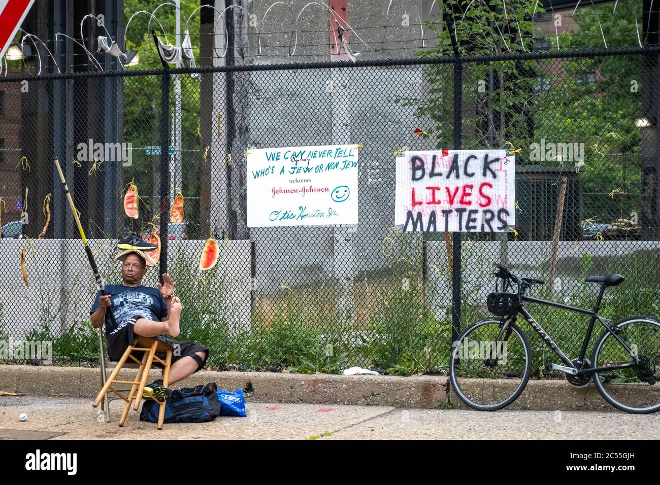New York, USA, 29 June 2020. American performing artist Otis Houston Jr ...