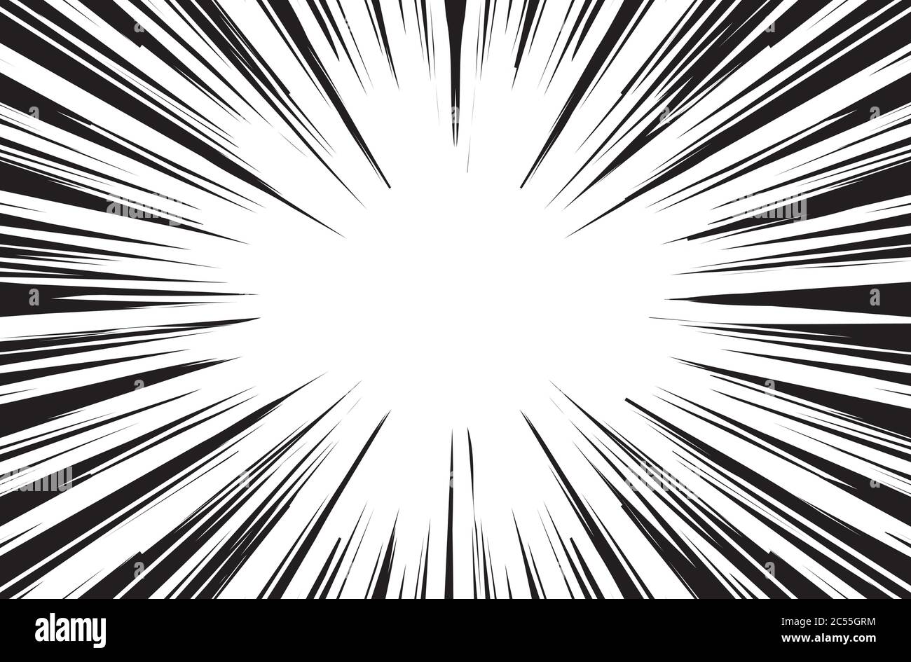 Sun Rays for Comic Books Radial Background Vector Stock Vector Image ...