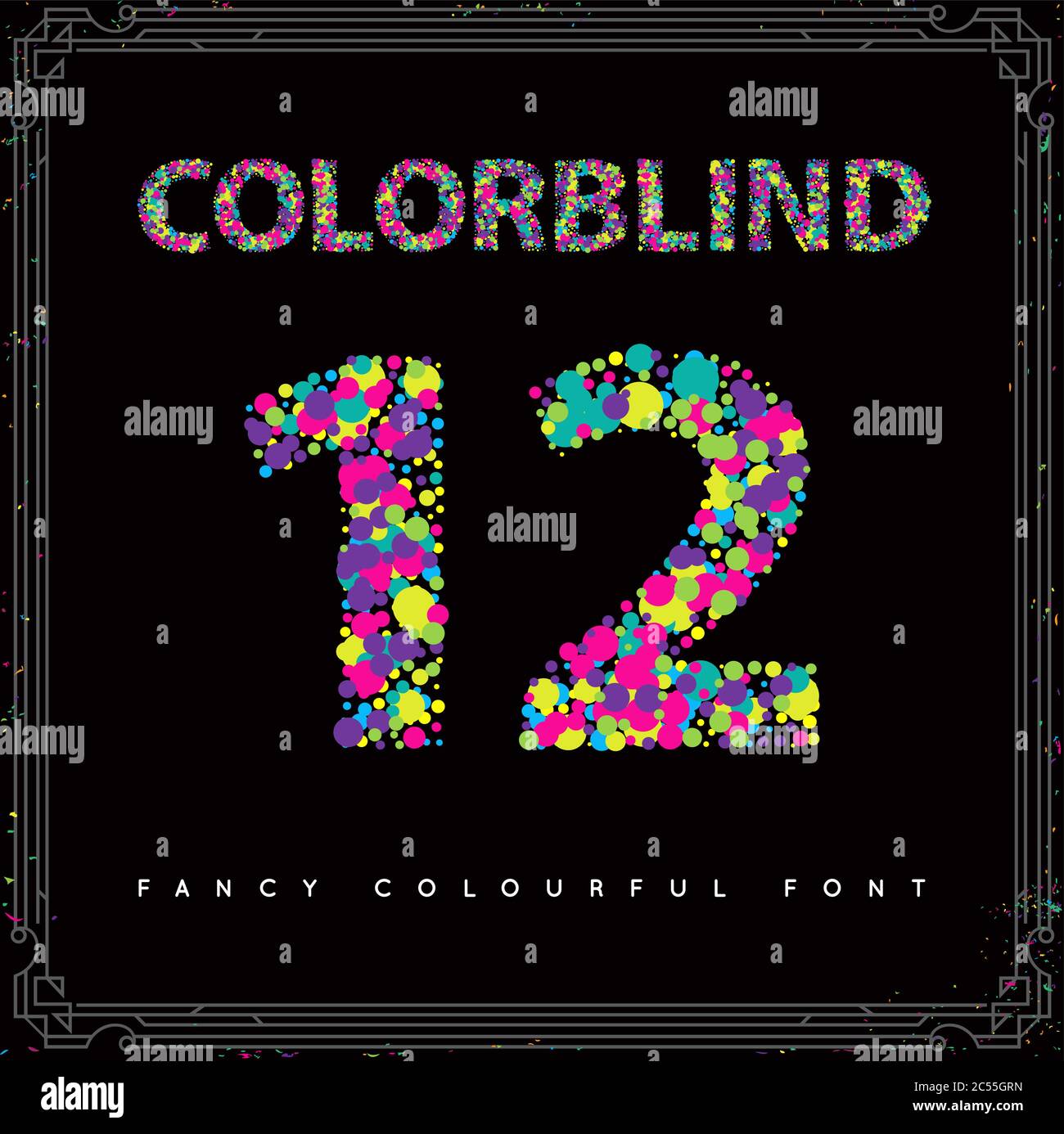 Color blind test 12 hi-res stock photography and images - Alamy