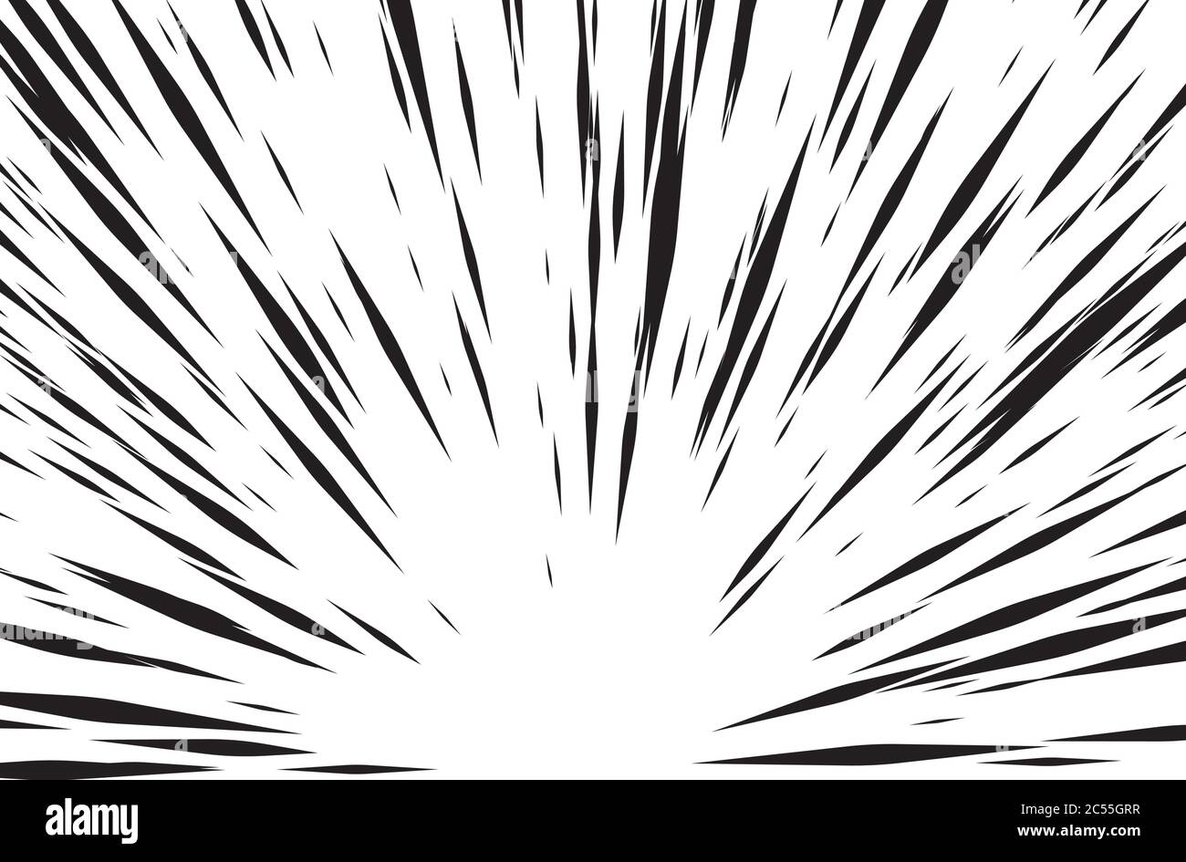 Sun Rays for Comic Books Radial Background Vector Stock Vector Image ...