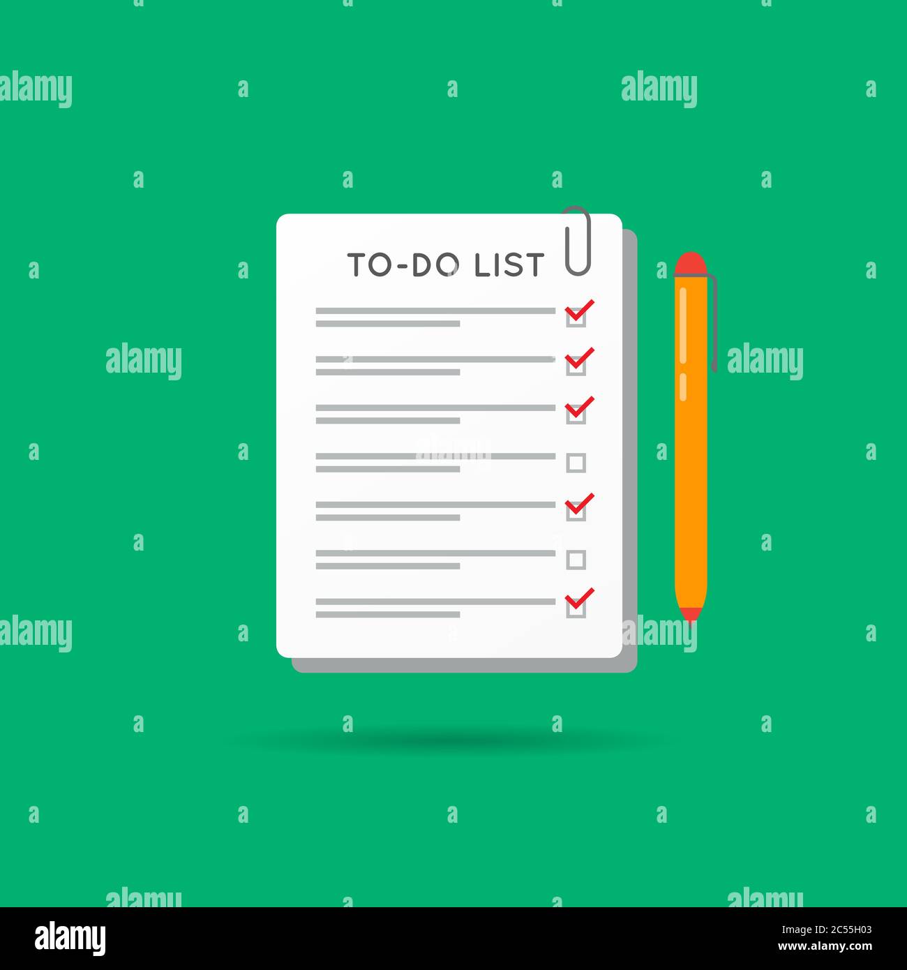 Vector To-Do List or Checklist Icon. Can be used as Logo Stock Vector ...