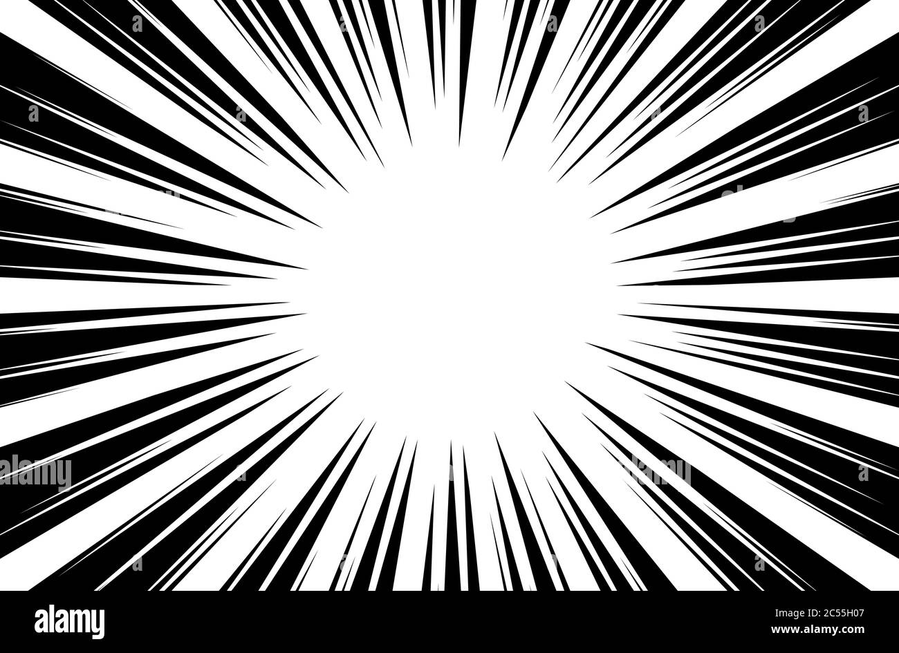 Sun Rays for Comic Books Radial Background Vector Stock Vector Image ...