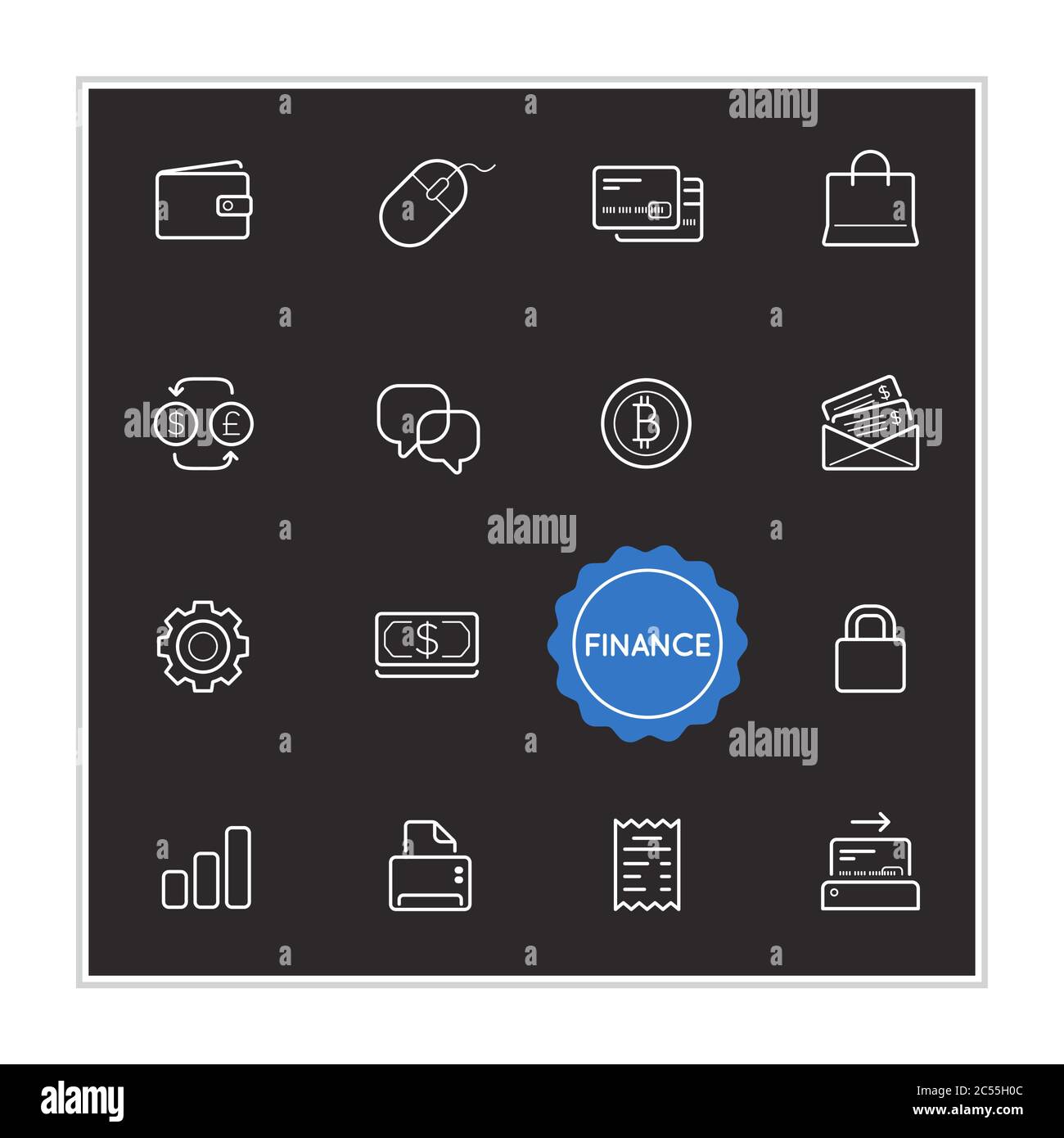 Set of Finance Money Vector Illustration Elements can be used as Logo ...