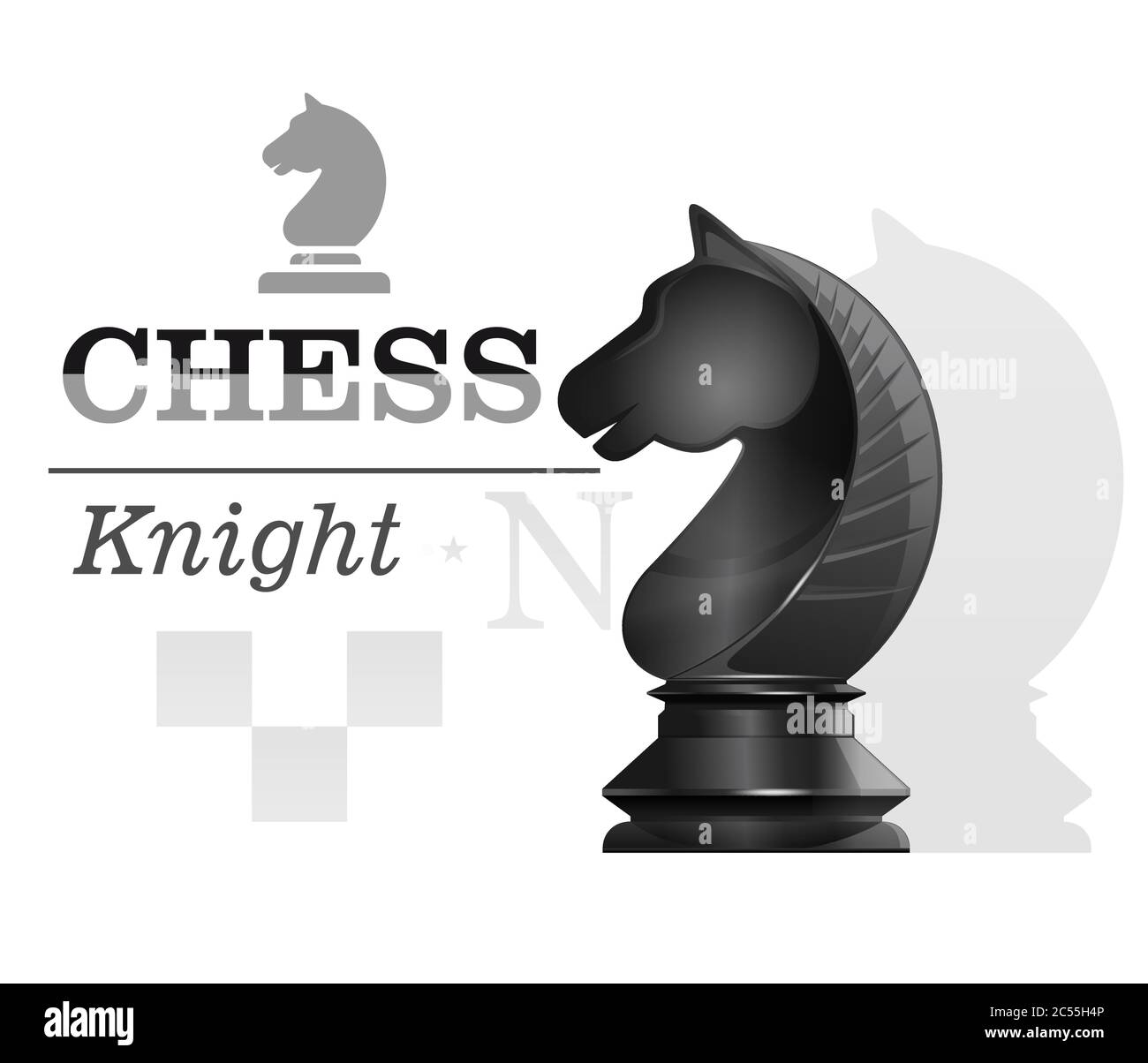 Black knight logo hi-res stock photography and images - Alamy