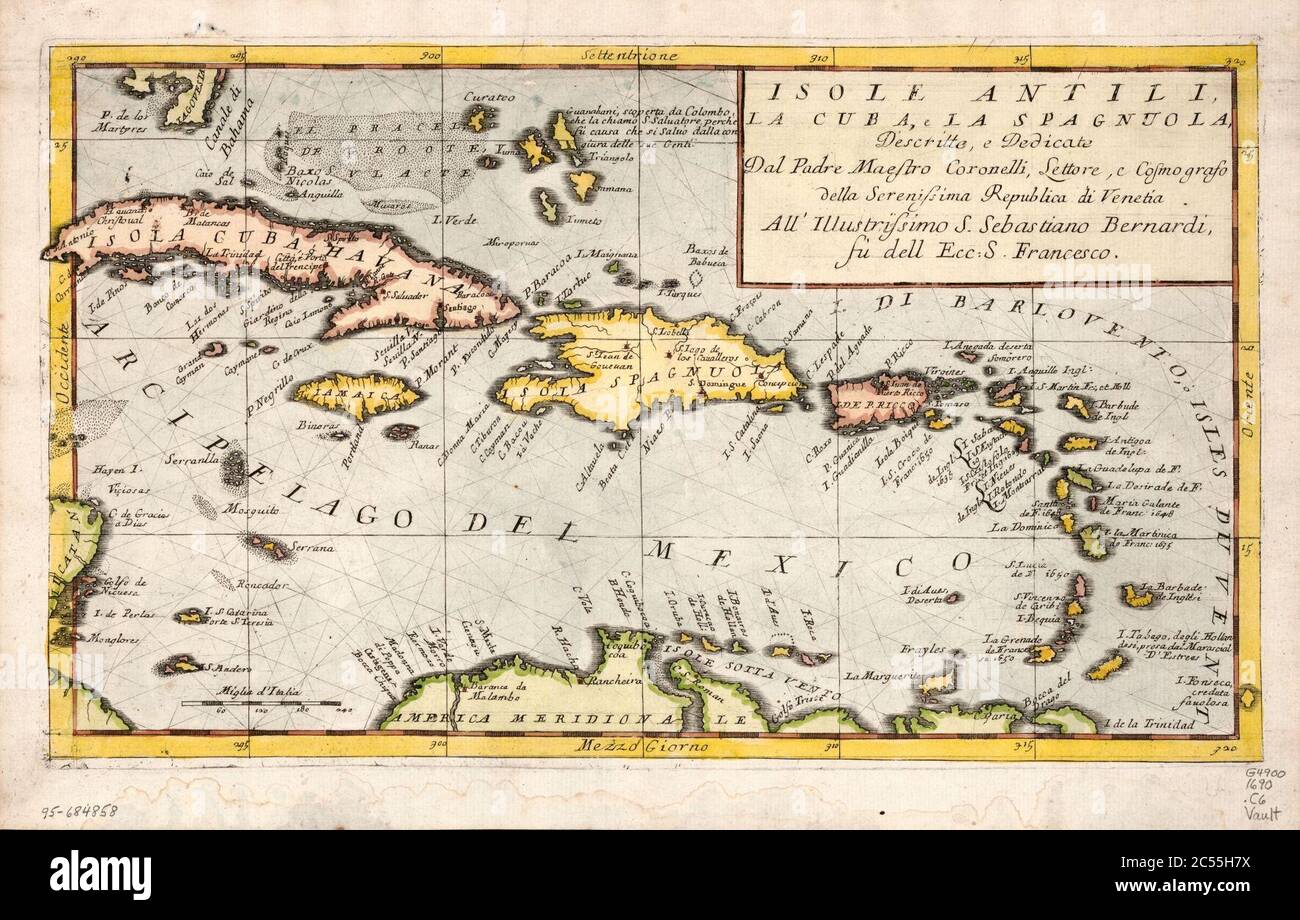 Isole Antili, la Cuba e la Spagnuola Stock Photo - Alamy