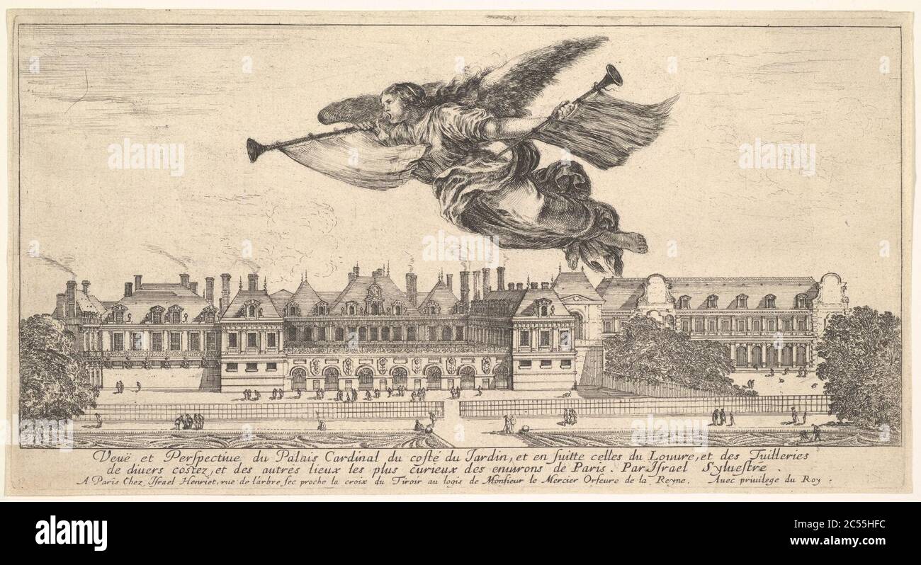 Israel Silvestre, View of the Palais Cardinal, 1650 Stock Photo - Alamy
