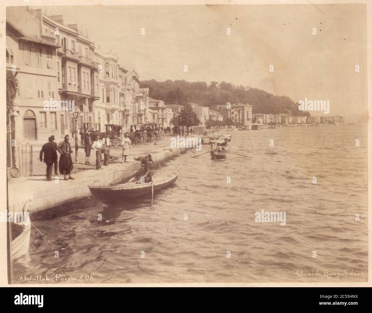 Istanbul - Abdullah brothers Quai de Bouyukdéré before 1895 Stock Photo ...