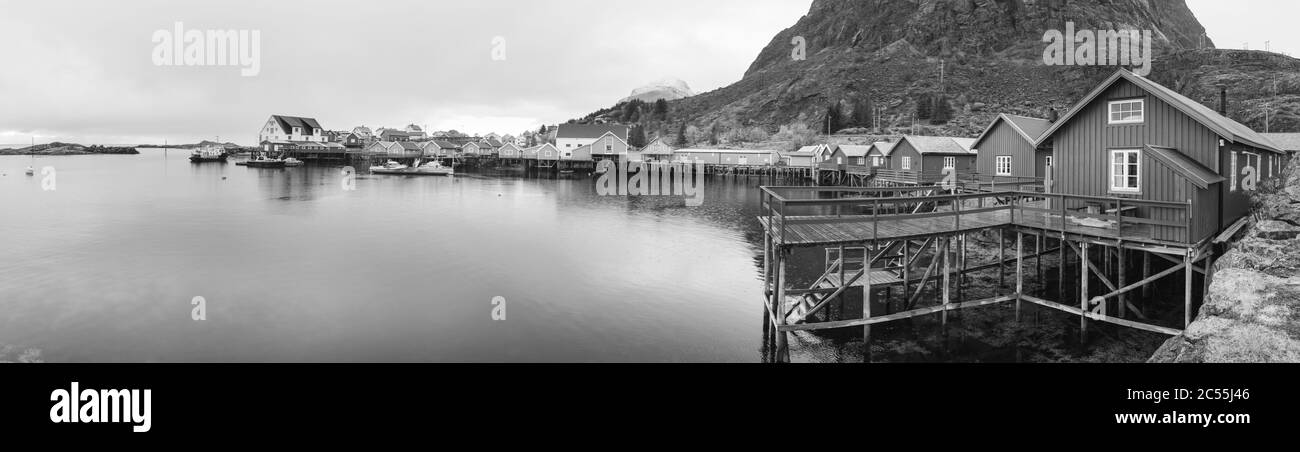 Aerial drone panoramic view beautiful Black and White Stock Photos ...