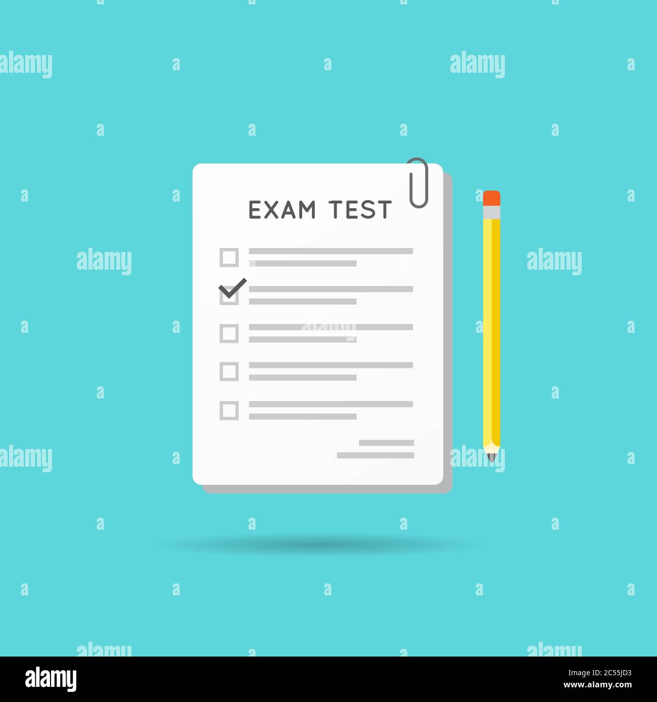 Vector Test or Exam Icon. Can be used as Logo Stock Vector Image & Art ...