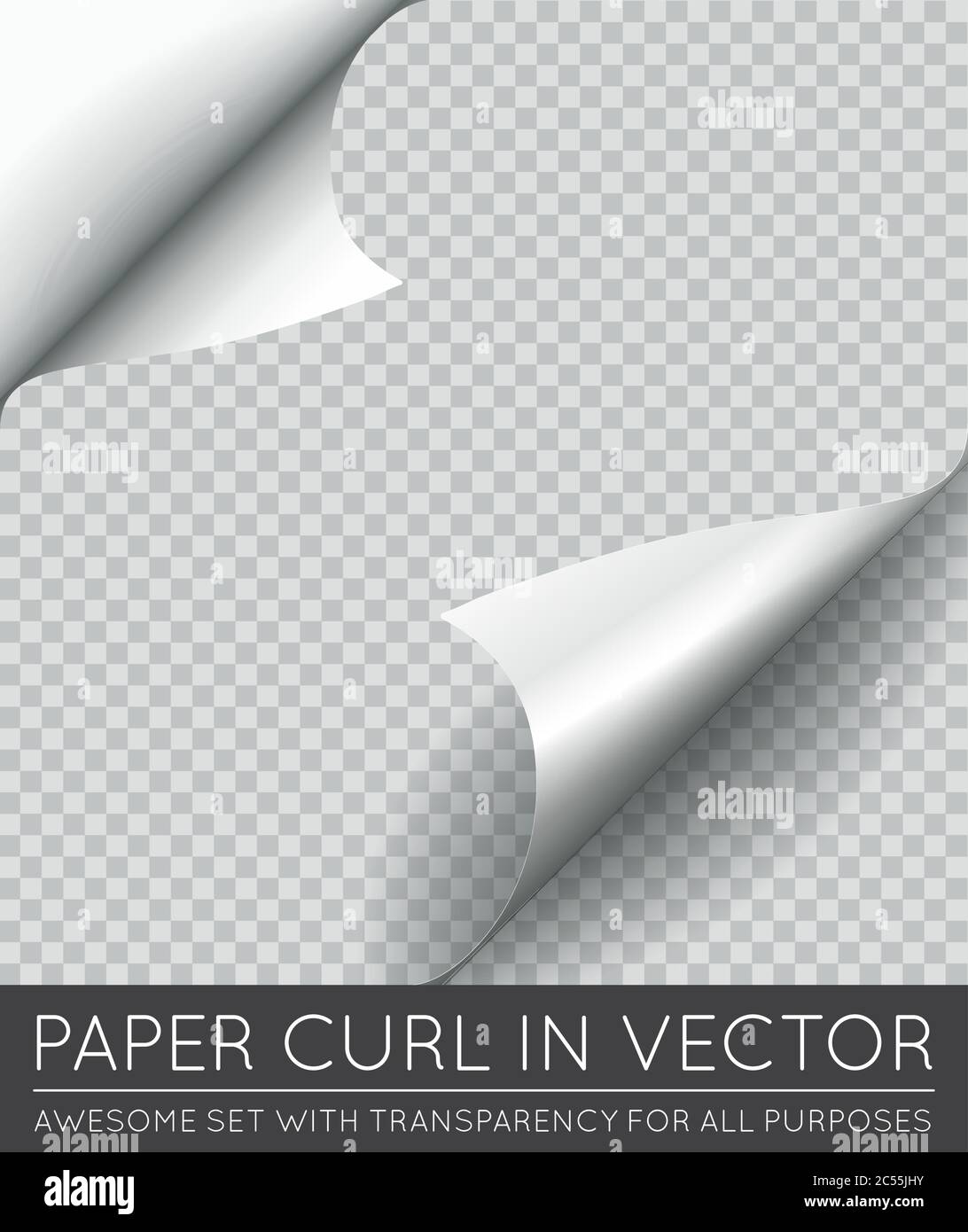 Page curl transparent hi-res stock photography and images - Alamy