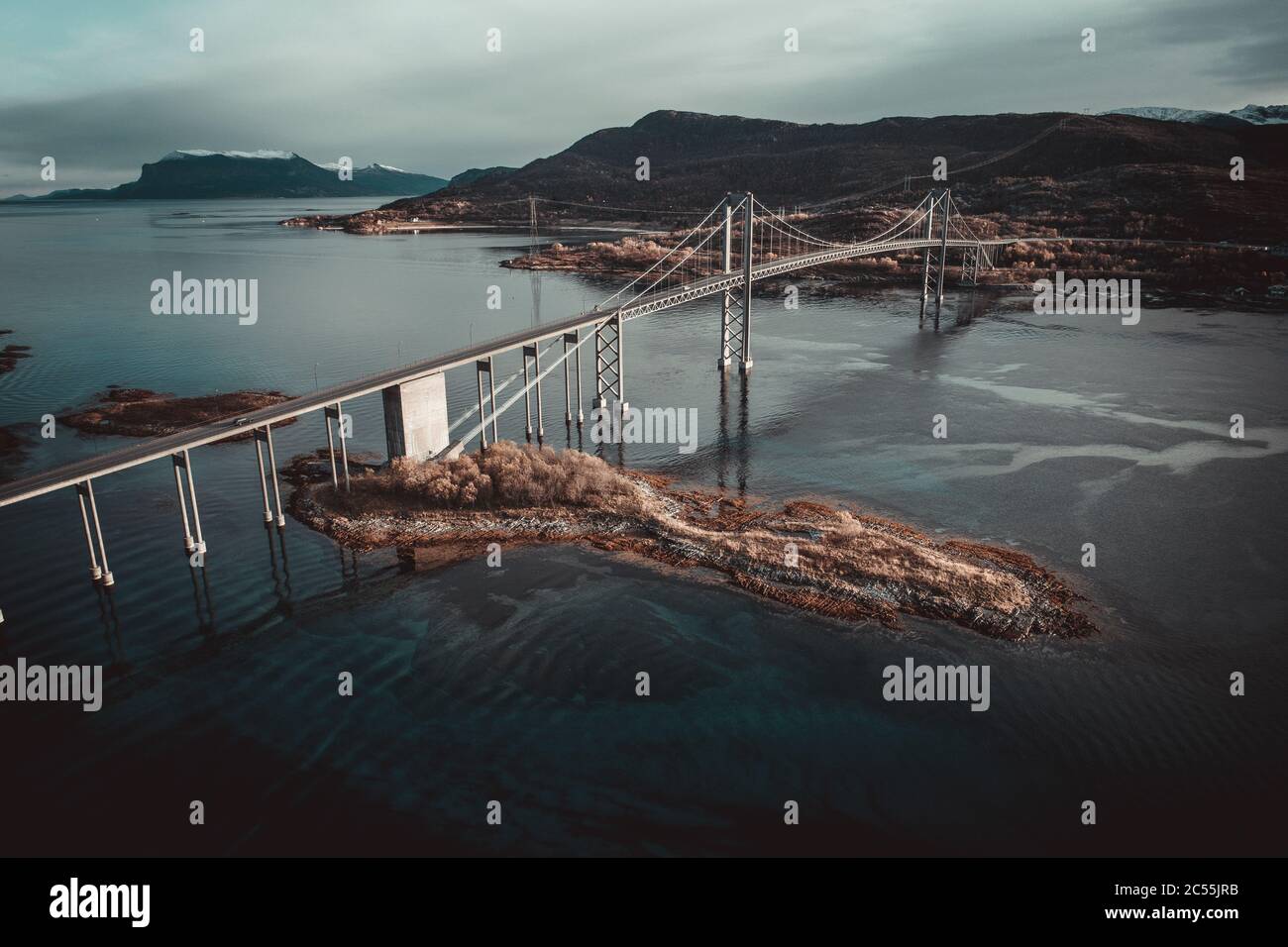 Beautiful norwegian fjord from drone hi-res stock photography and ...