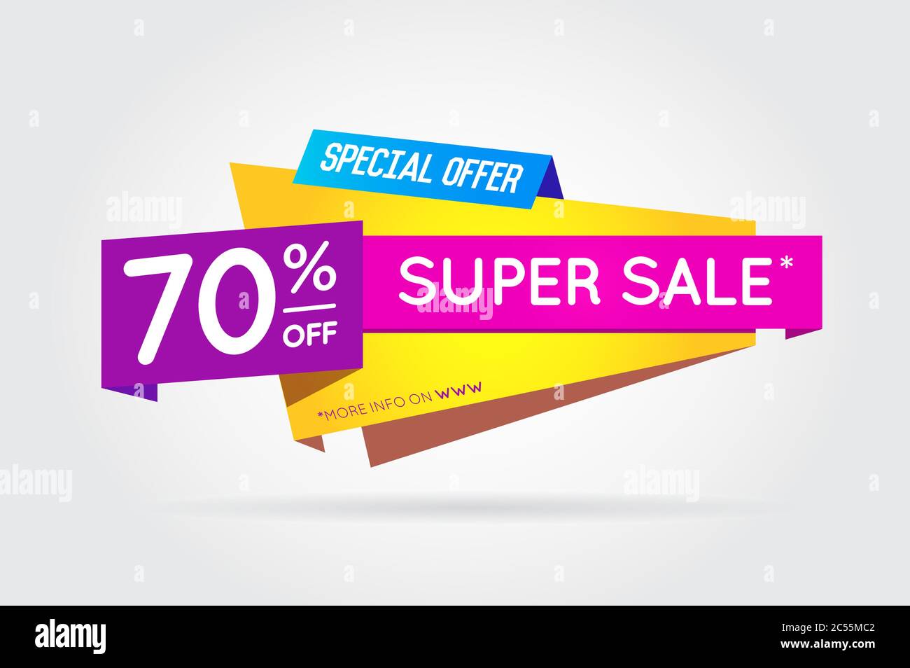 Sale Sign Banner Poster ready for Web and Print. Vector. Super, Mega ...