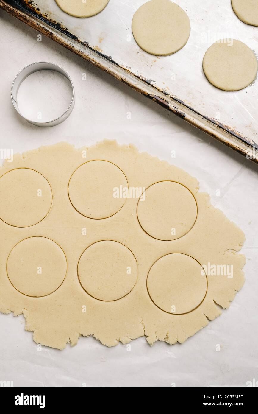 Cookie cutting process hi-res stock photography and images - Alamy