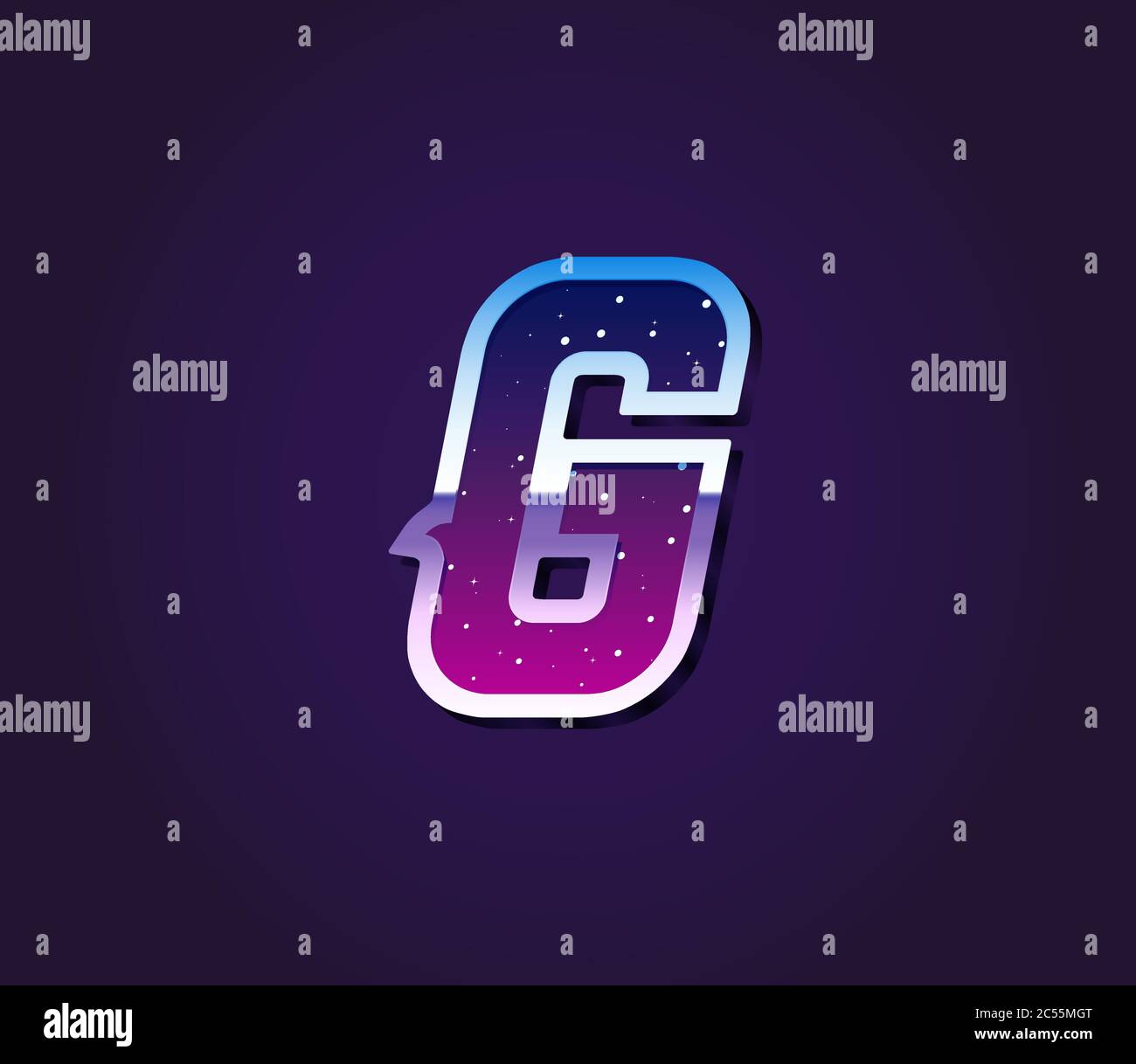 80s Style Retro Sci-Fi Universe Font Vector Stock Vector Image & Art ...