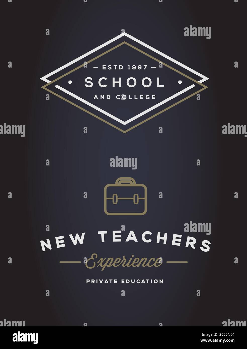 Set of Vector School or College Identity Elements can be used as Logo ...