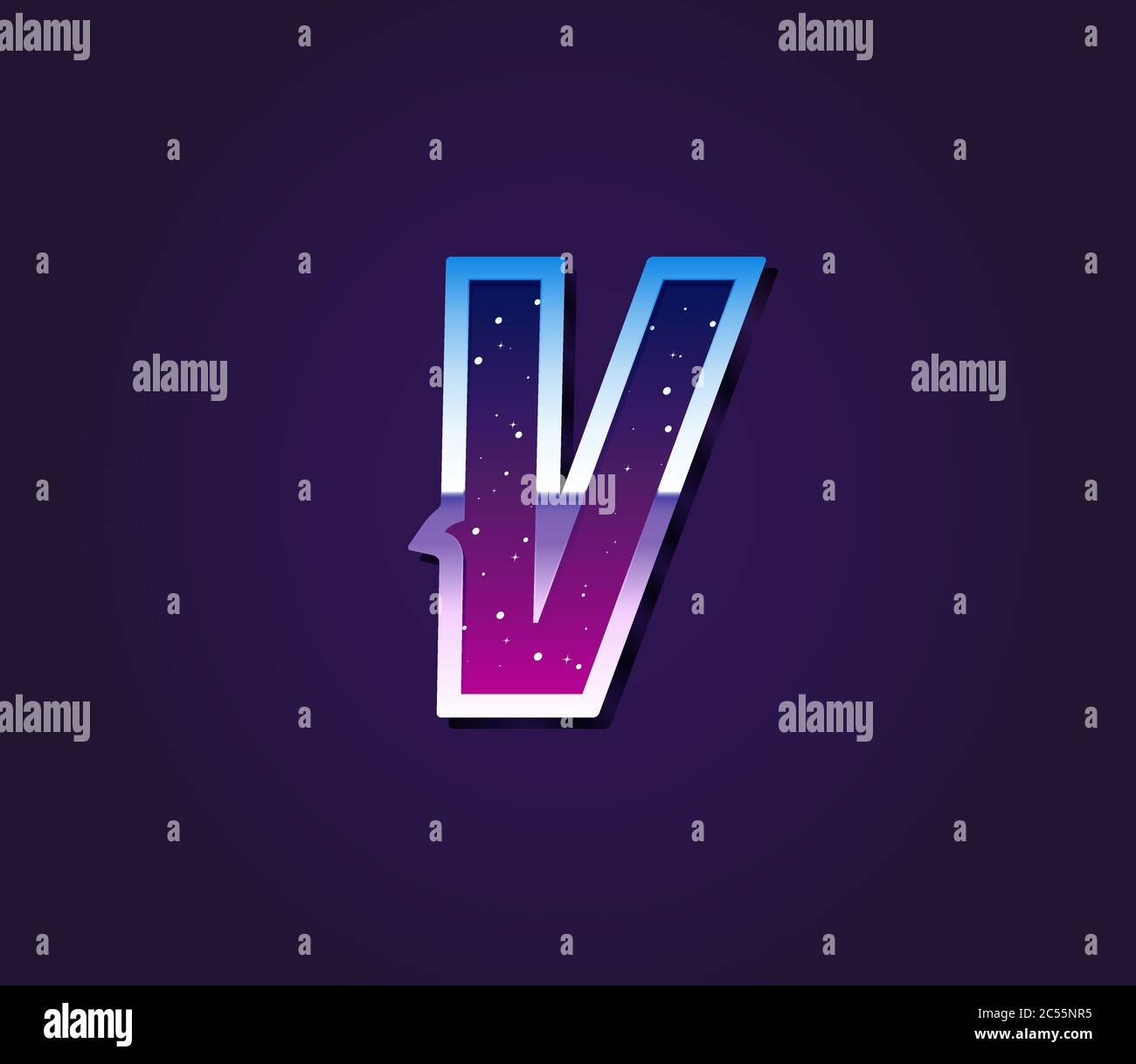80s Style Retro Sci-Fi Universe Font Vector Stock Vector Image & Art ...