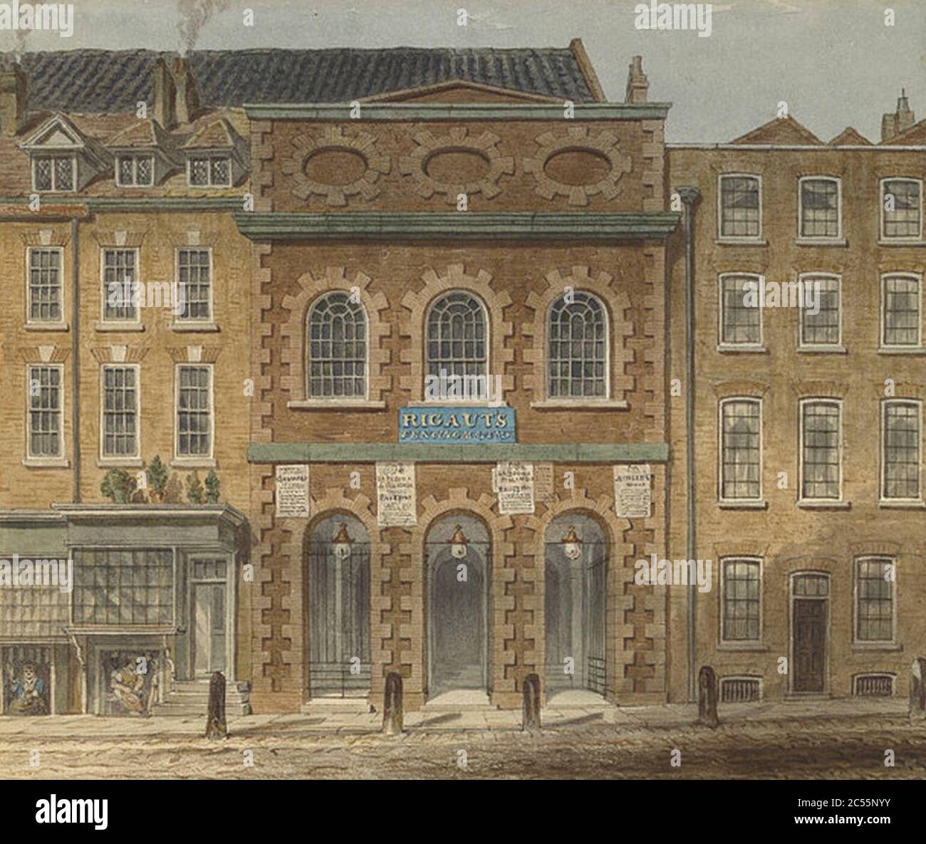 Italian Opera House at the Haymarket (colour Stock Photo - Alamy