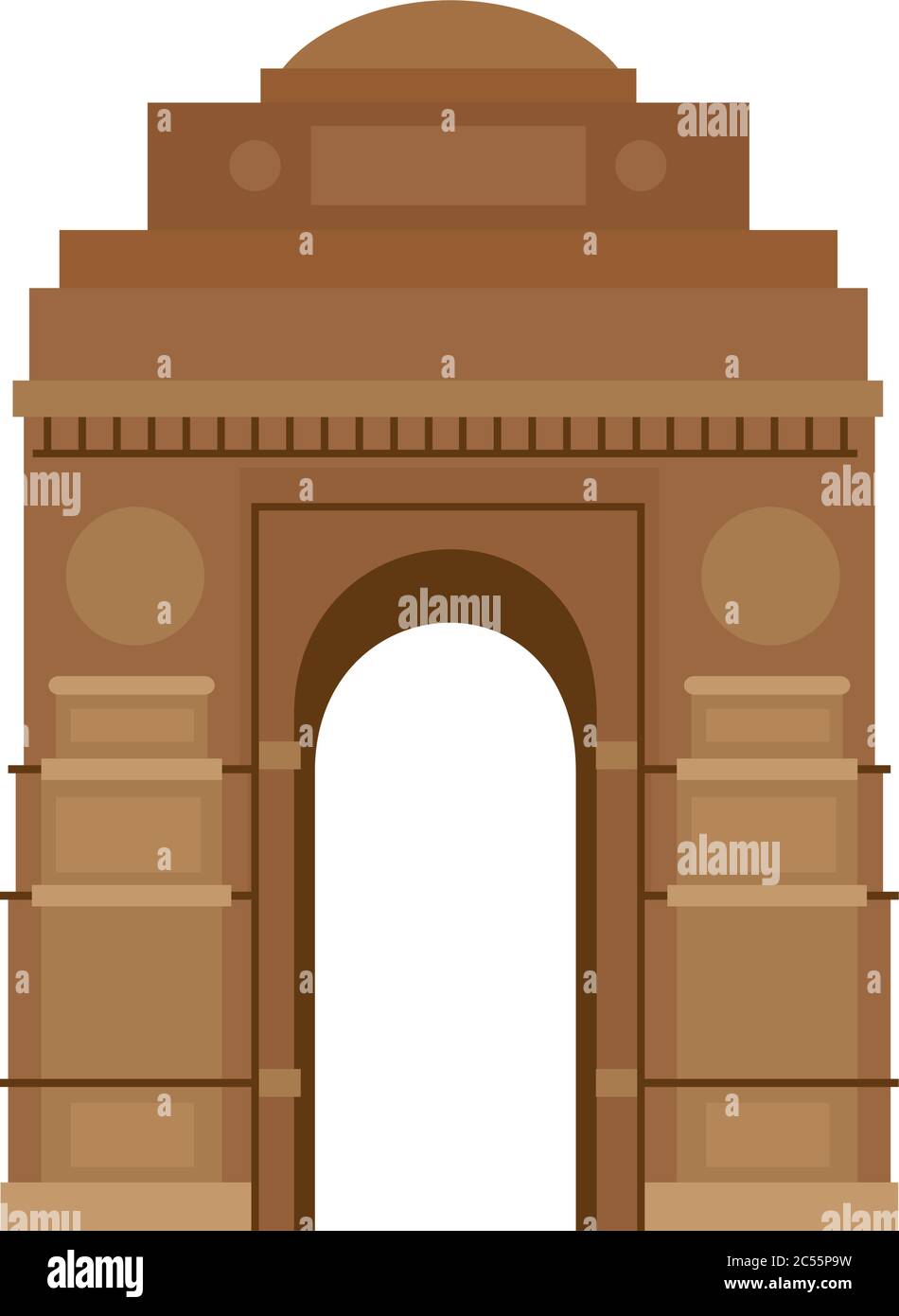 india gate, famous monument of india Stock Vector Image & Art - Alamy