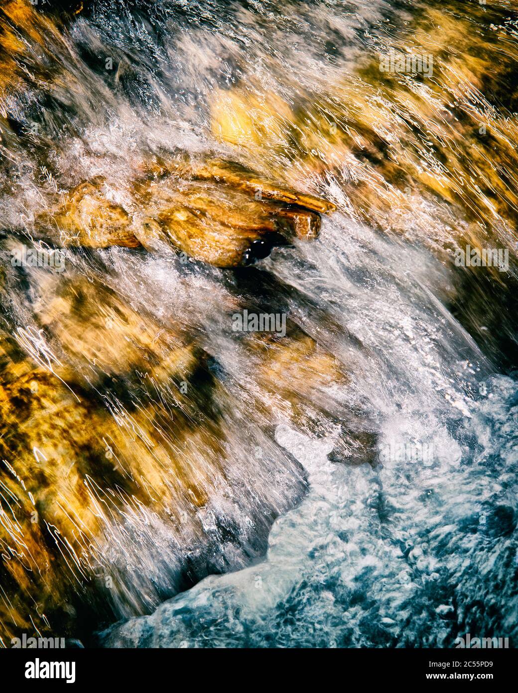 Water Flowing in River, Close-up Stock Photo - Alamy