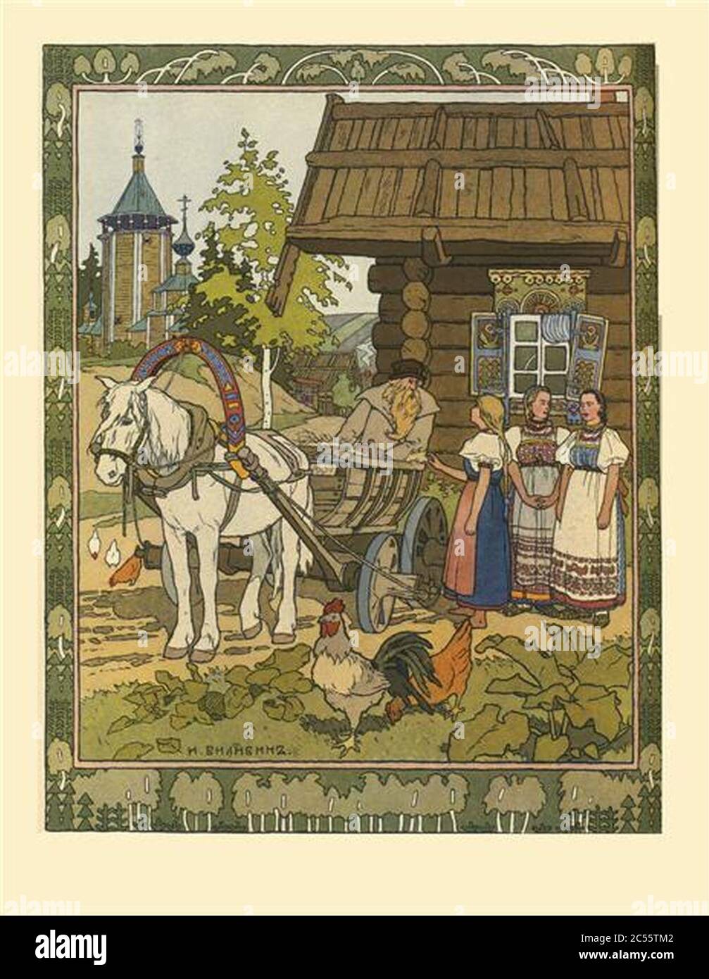 Ivan Bilibin - illustration-for-the-russian-fairy-story-feather-of ...