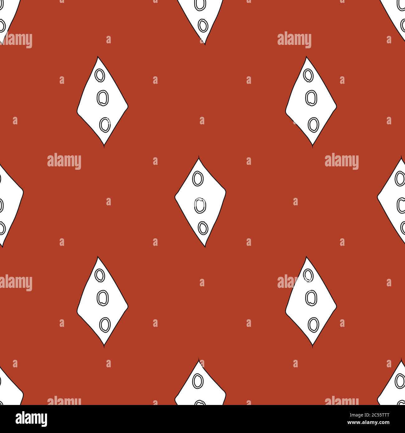 Fun kite shapes on teal background Seamless pattern Vector hand drawn ...