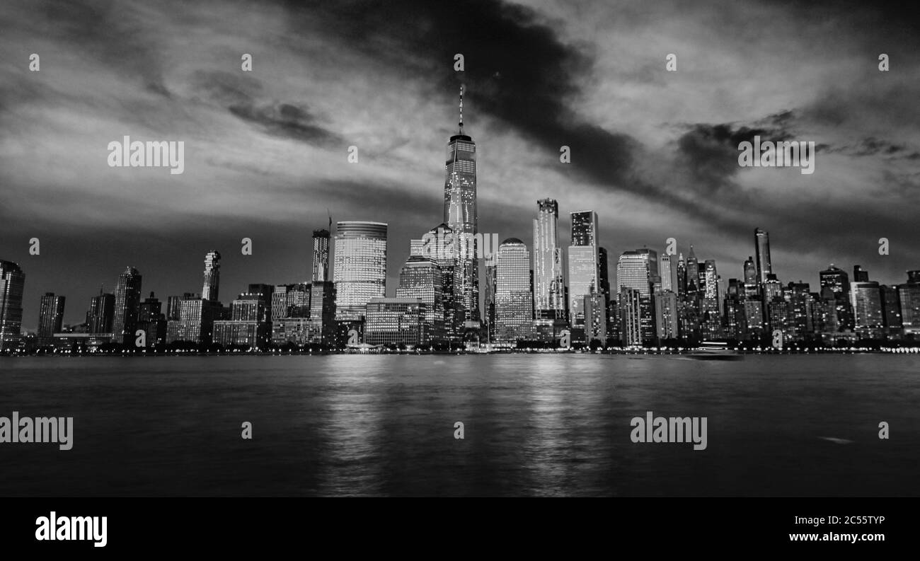 The City of New York featuring the skyline Manhattan. The city scape at ...