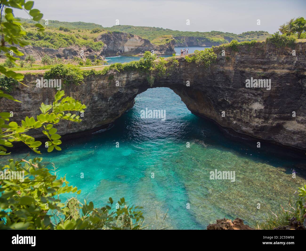 Broken Beach In Nusa Penida, Indonesia. Aerial view Stock Photo - Alamy