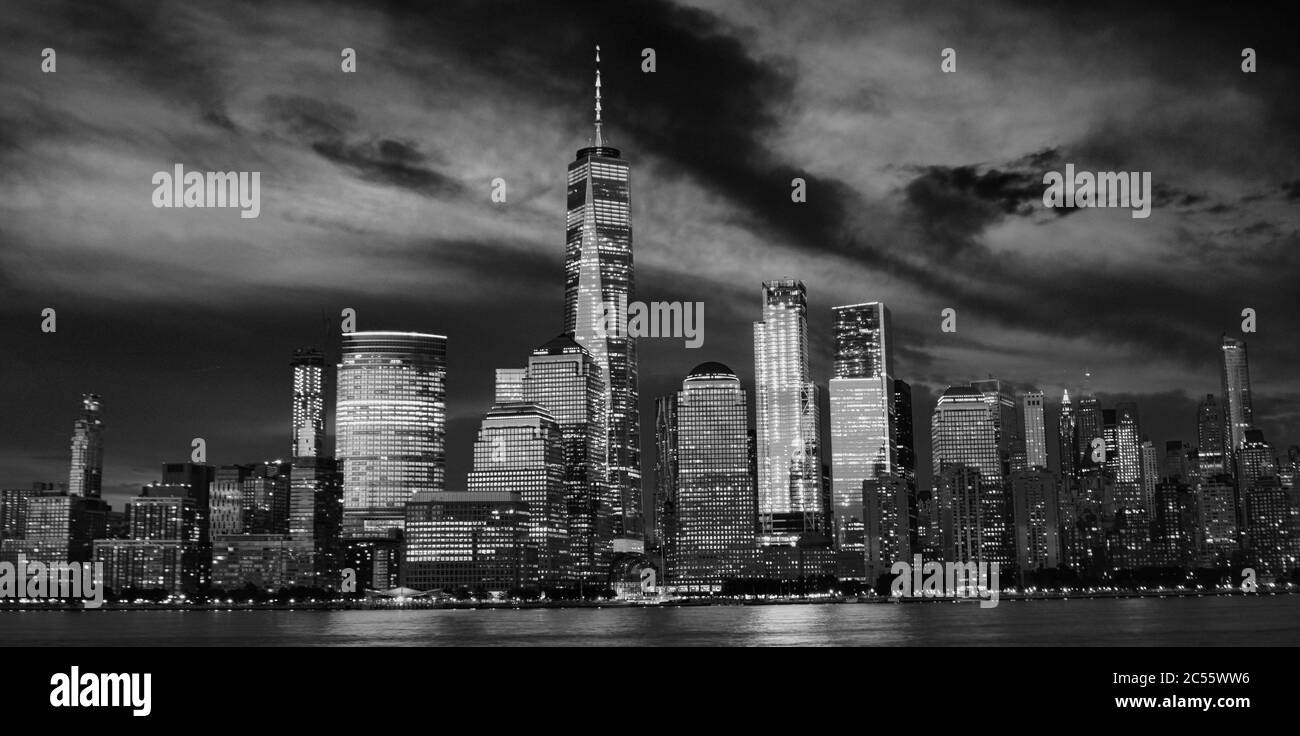 The City of New York featuring the skyline Manhattan. The city scape at ...