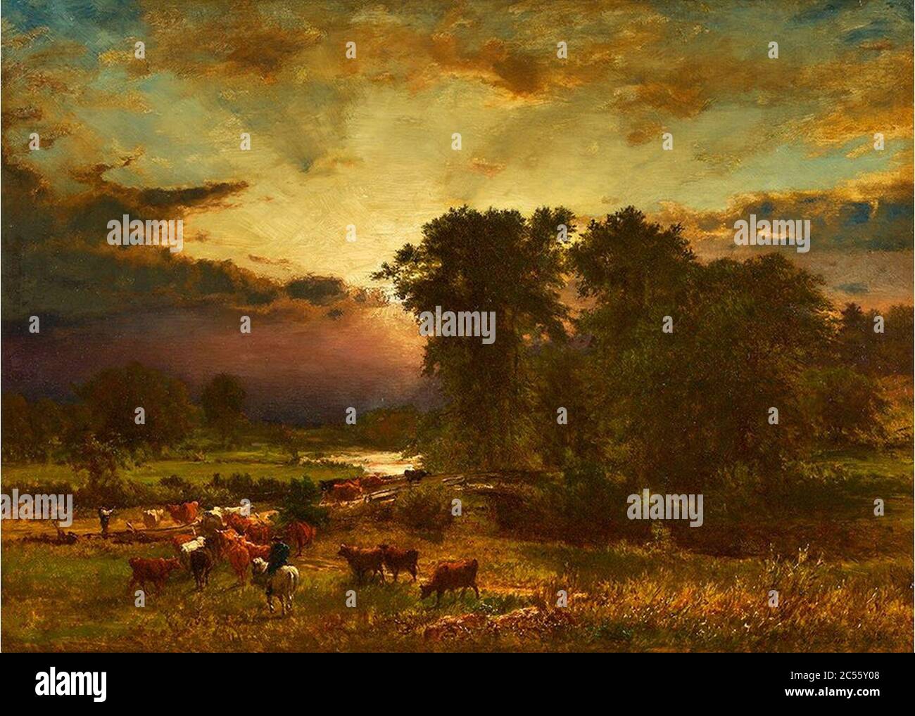 Light Triumphant by artist George Inness, 1861 Stock Photo - Alamy