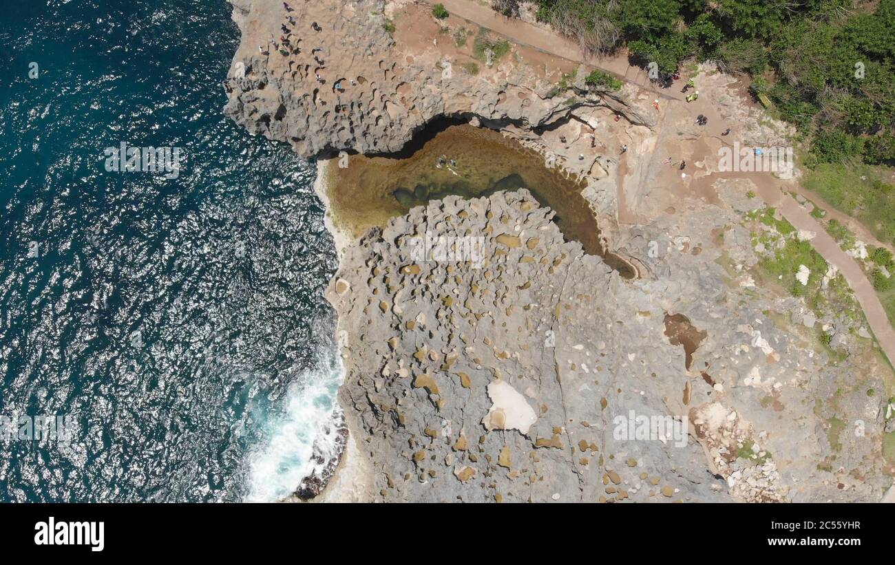 Angel's Billabong beach, the natural pool on the island of Nusa Penida ...