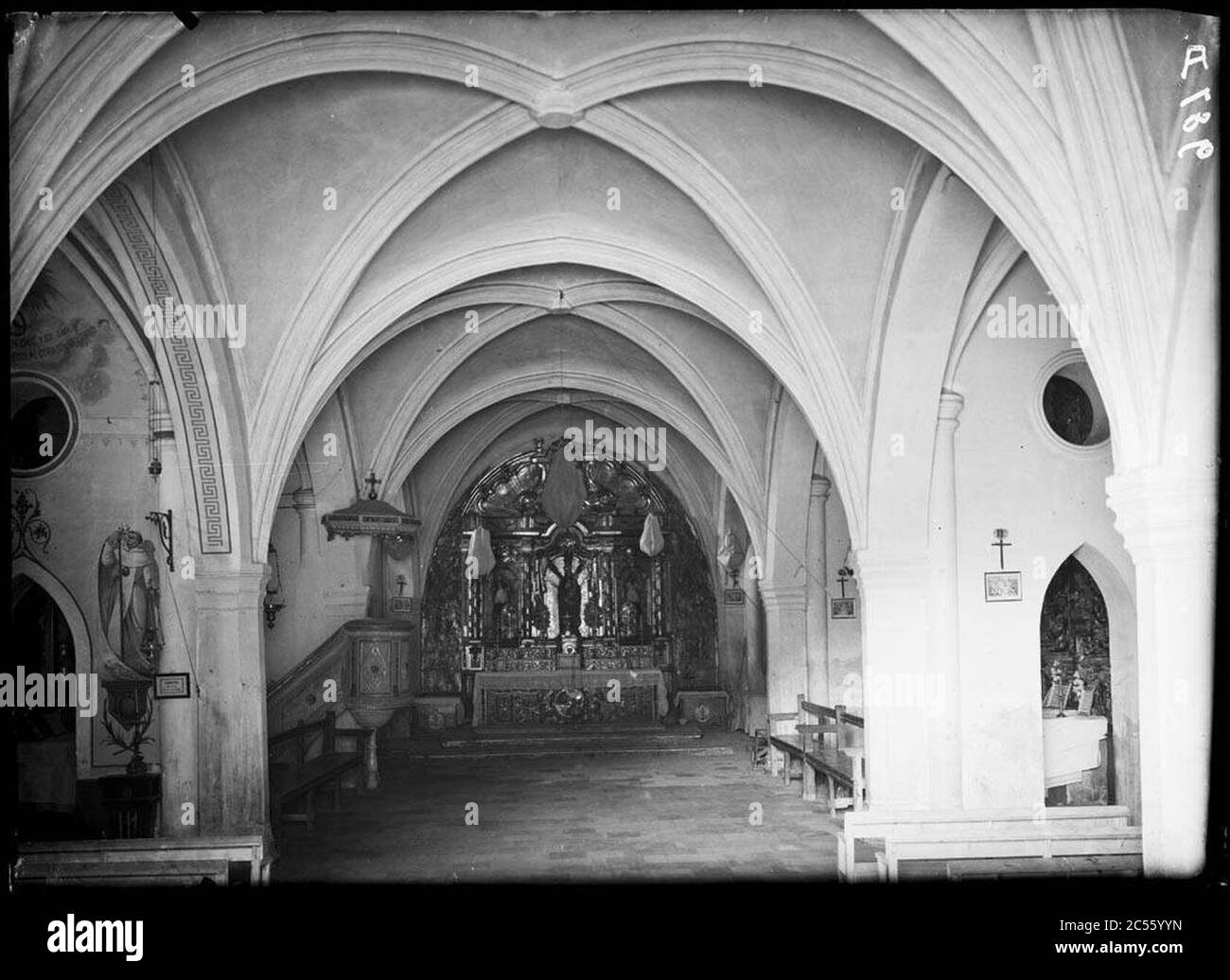 Interior de la capella de l'hospital d'Osca Stock Photo - Alamy