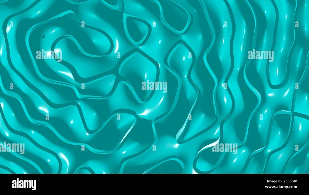 Uniform 3D abstract background of simple patterns of DARK TURQUOISE ...