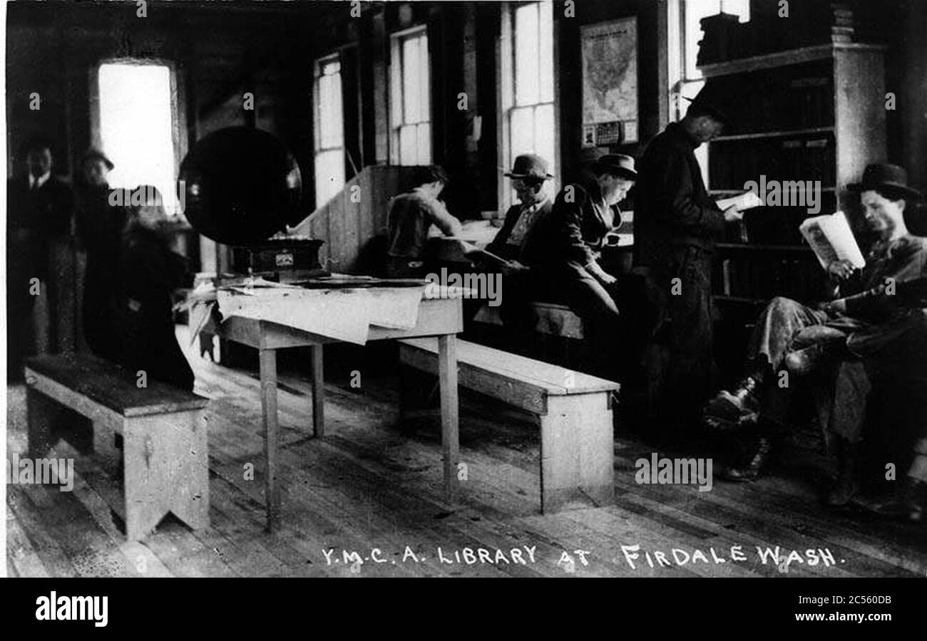 Interior of Public Library YMCA (Young Men's Christian Association ...