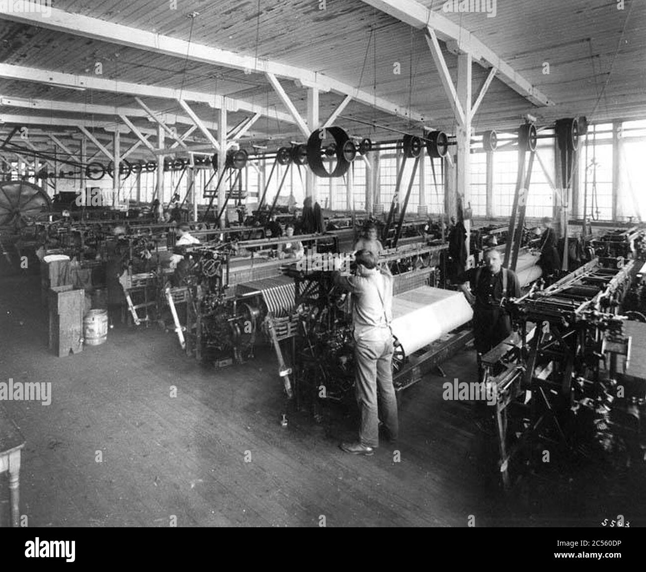 Historical textile factory Black and White Stock Photos & Images - Alamy