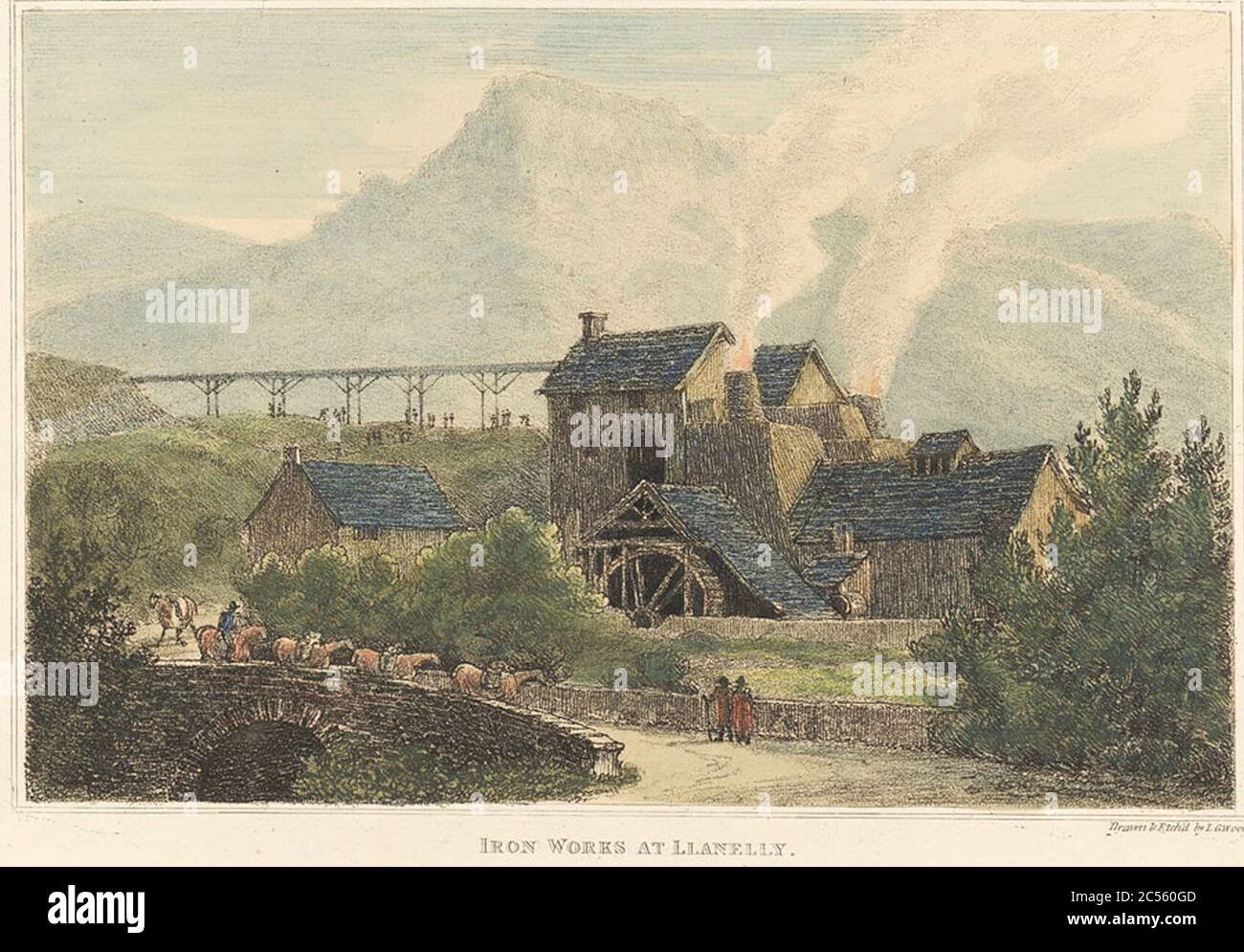 Iron works at Llanelly Stock Photo - Alamy