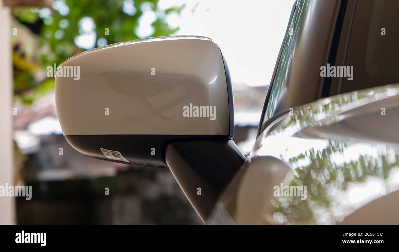 Silver car rear view hi-res stock photography and images - Alamy