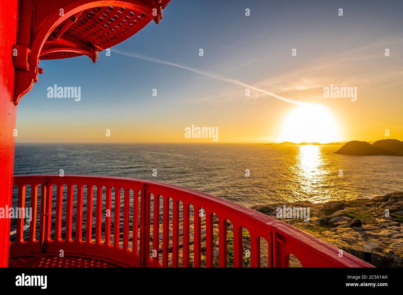 One of Norway´s most famous lighthouses on the most southern part of ...