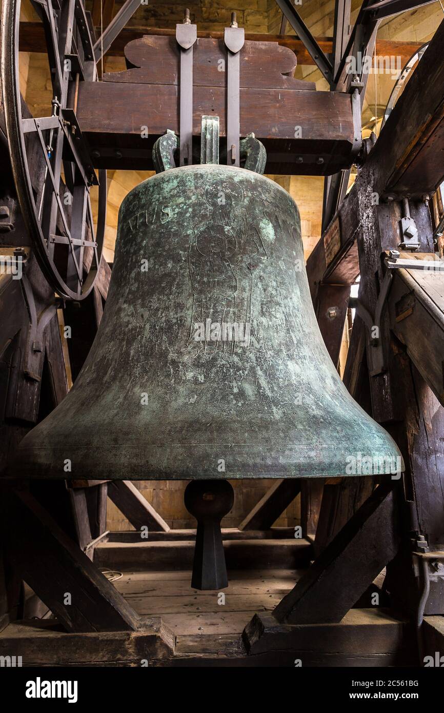 Old Church bell in a beautiful summer day Stock Photo - Alamy