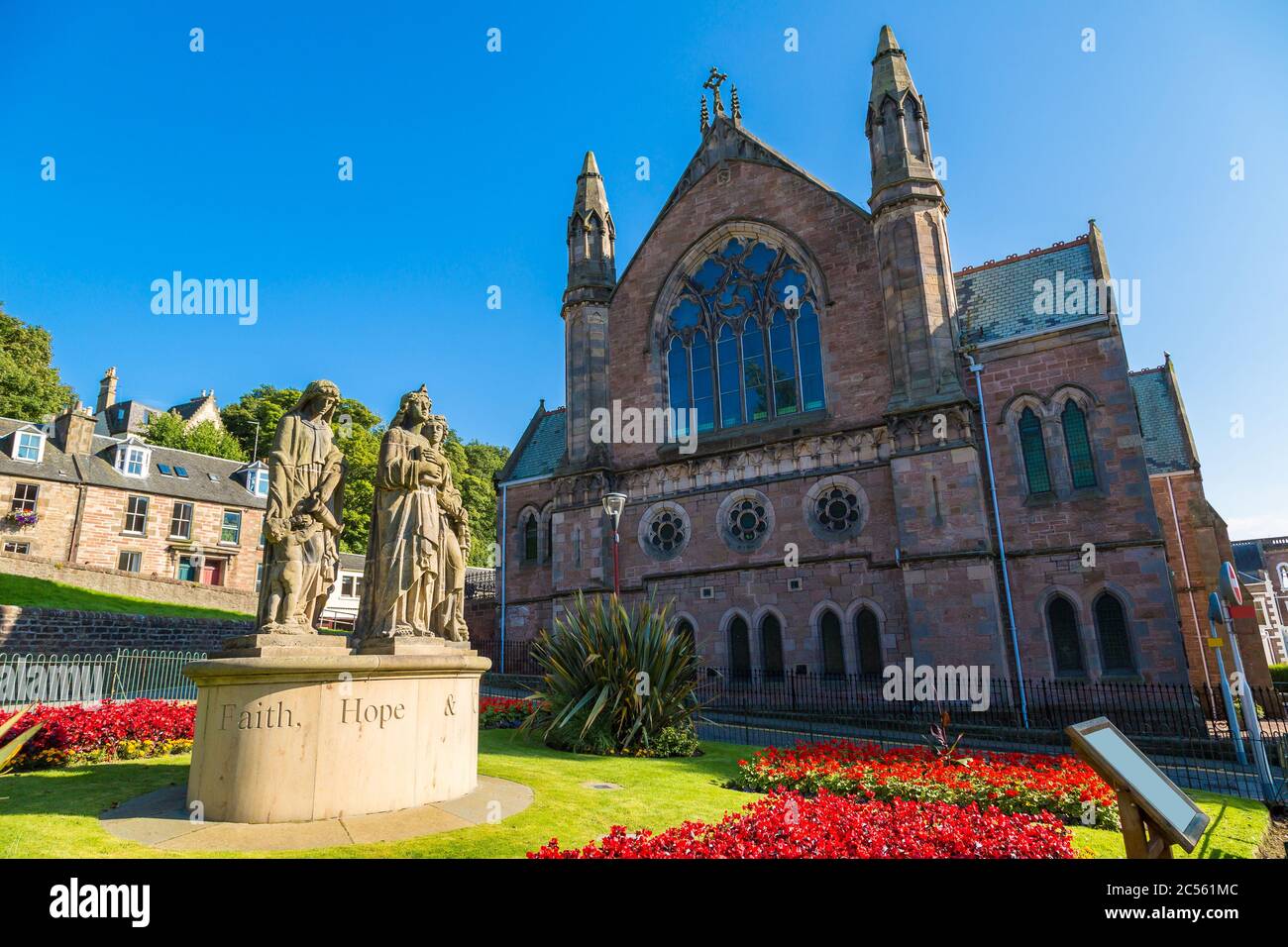Cityscape of Inverness, Scotland in a beautiful summer day, United ...