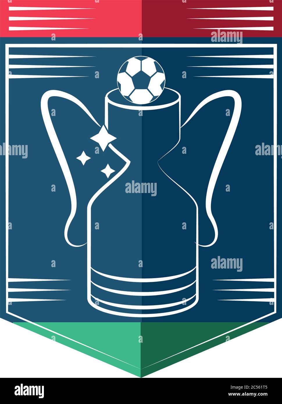 Challenge cup trophy football Stock Vector Images - Alamy