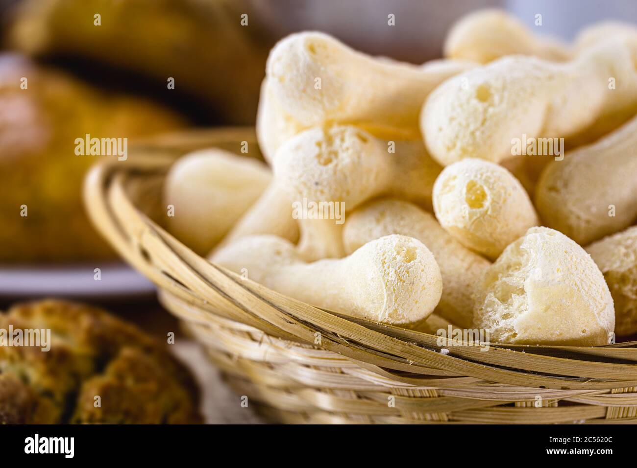 Brazilian starch biscuit, traditional from Brazil, called polvilho ...