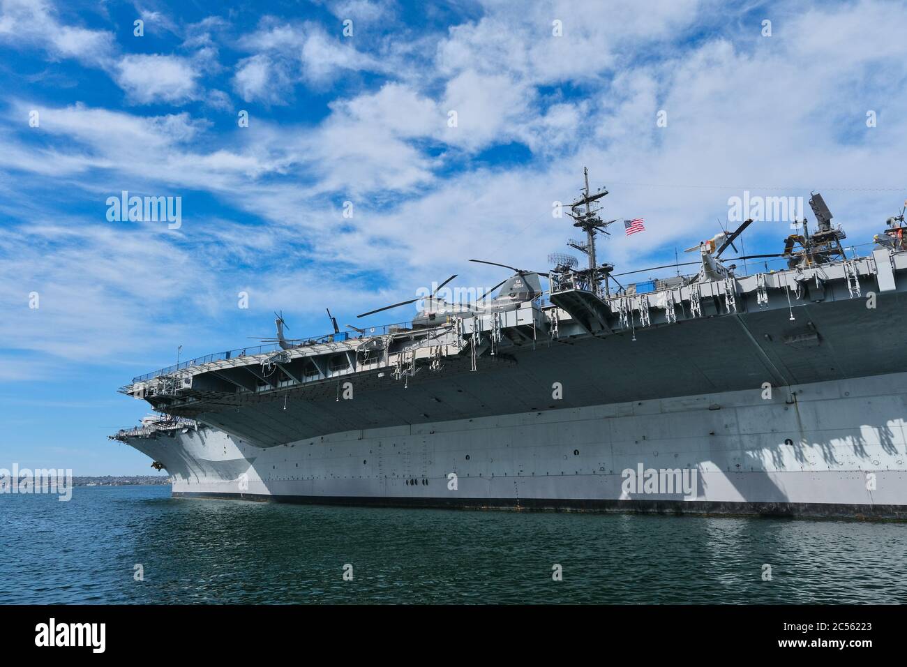 Helicopter Deck on Midway Stock Photo - Alamy