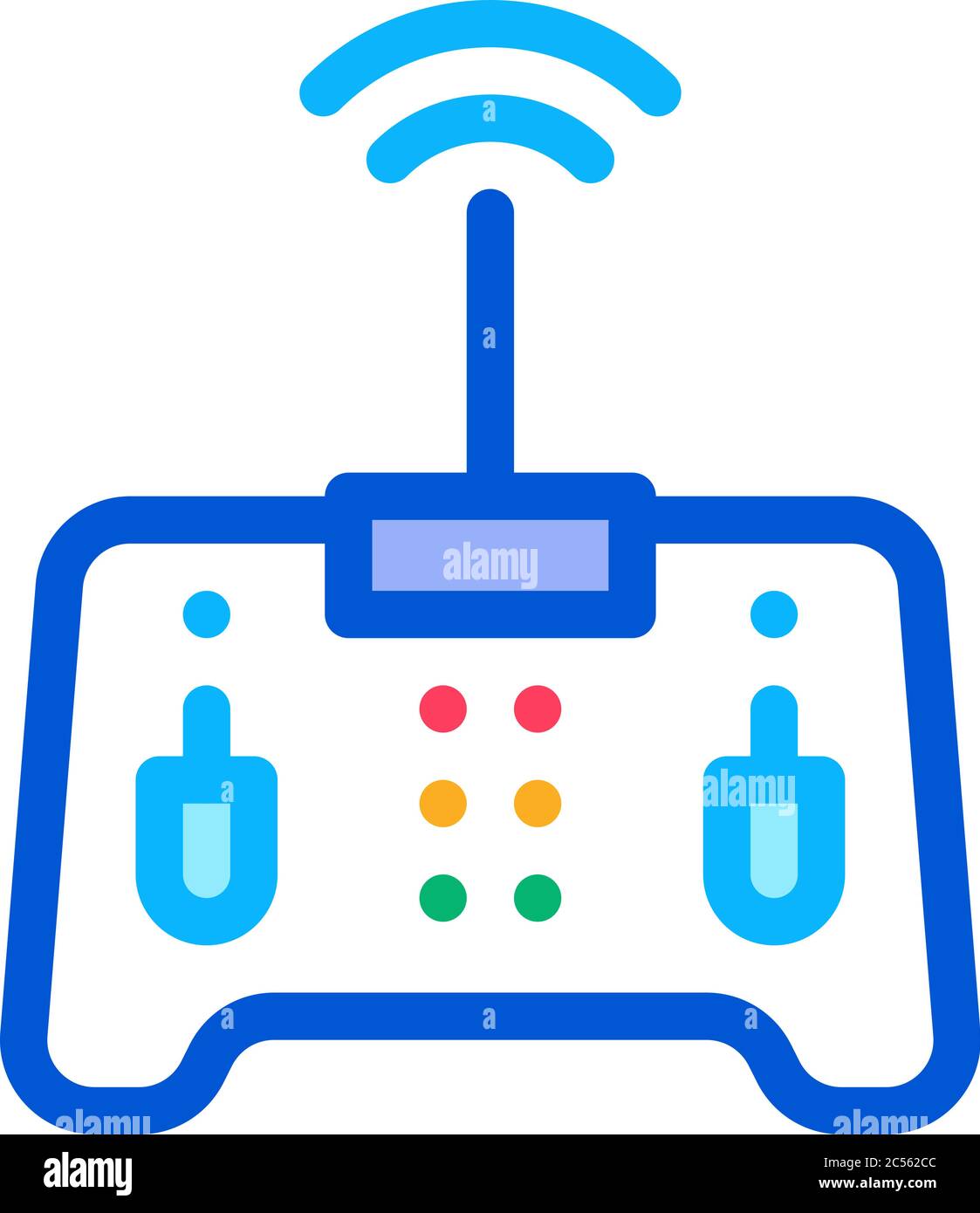 drone remote control icon vector outline illustration Stock Vector ...