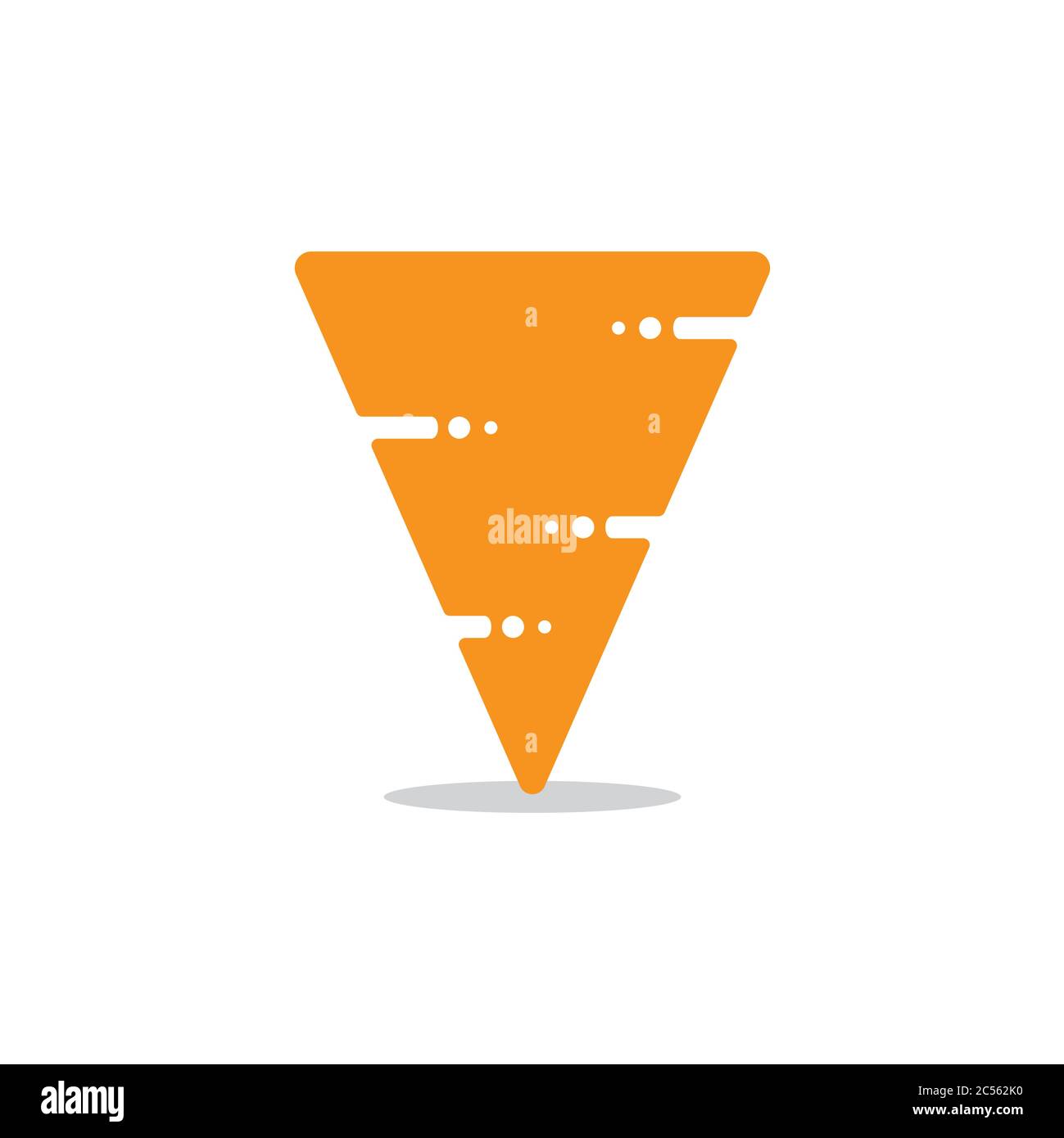 triangle pizza shape symbol logo vector Stock Vector Image & Art - Alamy