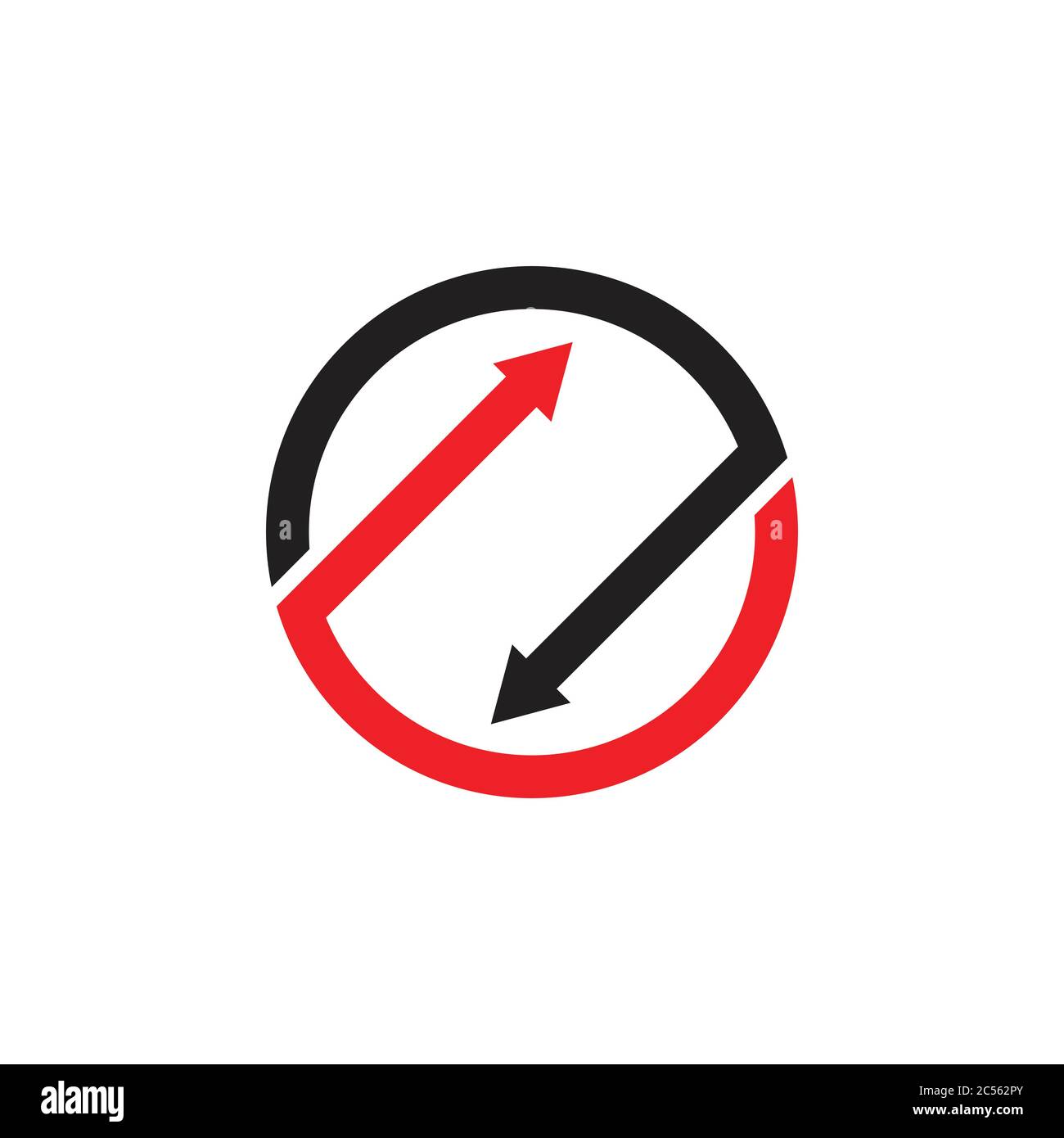 linked arrow geometric exchange logo vector Stock Vector Image & Art ...