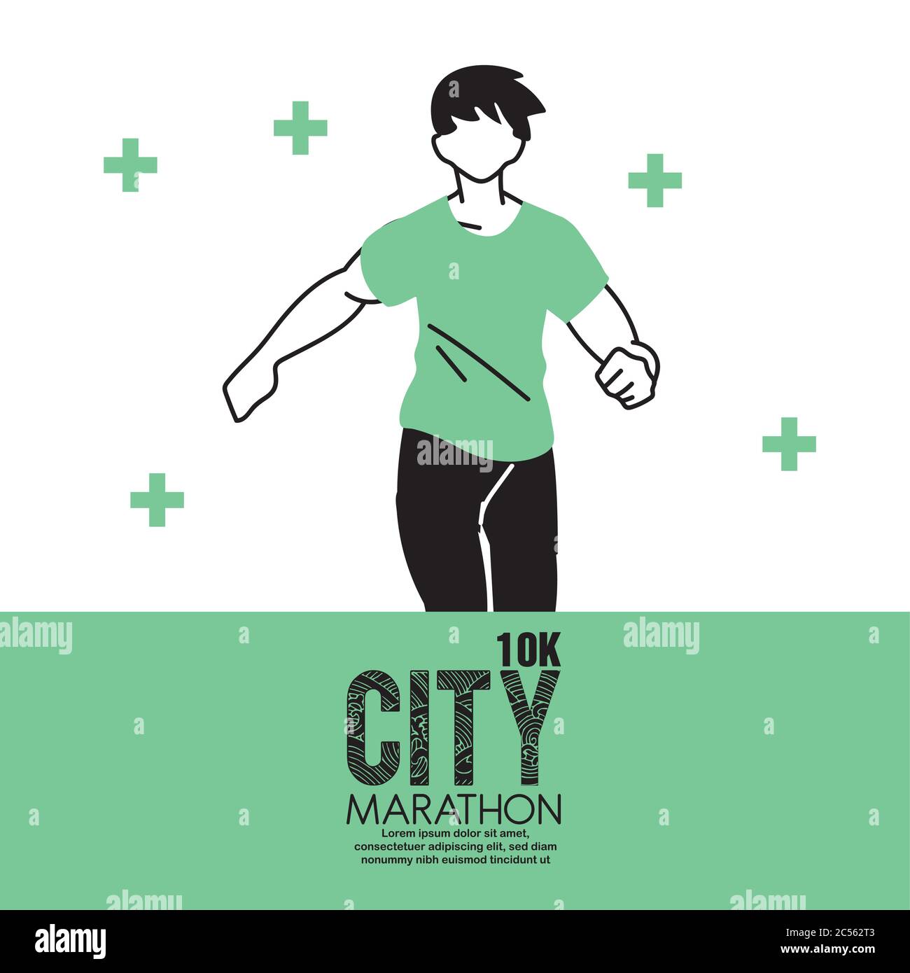 10k running Stock Vector Images - Alamy