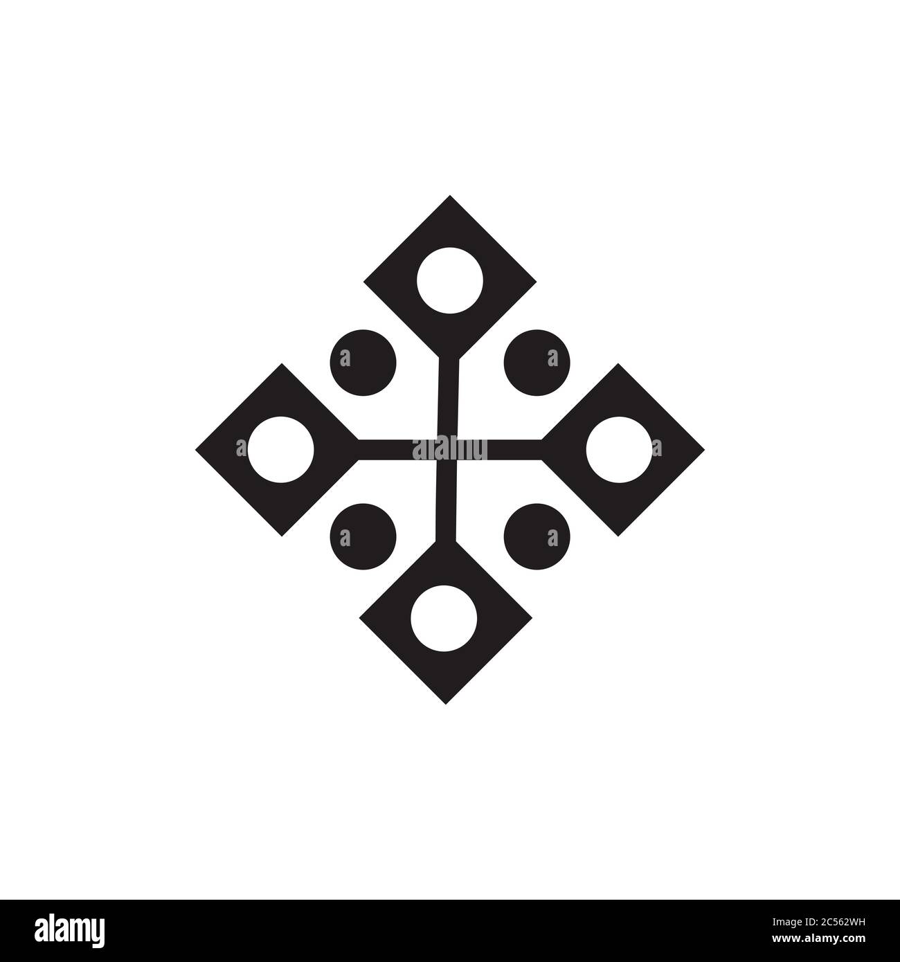 Square shape with round dots Stock Vector Images - Alamy